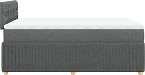 Box spring postel s matrací tmavě šedá 120x200 cm textil 3287431