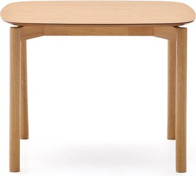 Jídelní stůl v dekoru jasanu 100x100 cm Indara – Kave Home