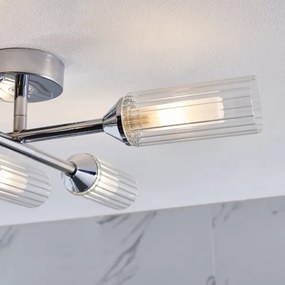 Endon 95045 - Koupelnový přisazený lustr NATORI 6xG9/3W/230V IP44 lesklý chrom