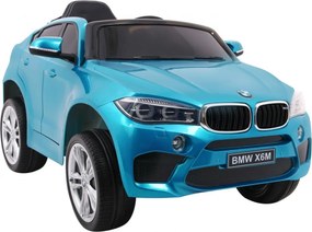 Ramiz Dětské elektrické autíčko BMW X6M lakované - modré SUV + dálkové ovládání