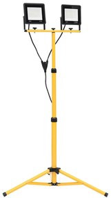 LED reflektor se stojanem 2 x 50 W studené bílé světlo 149661