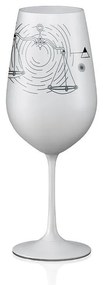 Crystalex Sklenice na bílé i červené víno Viola 550 ml bílá, znamení VÁHY_1 ks