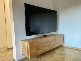 Wudboys Skříňka závěsná - MERT Dřevo: Jasan, Rozměr: 1400X400, moderní skandinávský styl