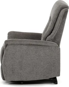 Polohovací křeslo šedé, elektrické TV-Q8575 GREY2