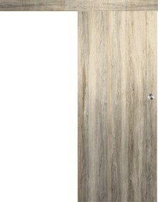 posuvné interiérové dveře na stěnu vasco doors LEON plné Průchozí rozměr: 70 x 197 cm, Orientace dveří: Levé dveře, Dekor: Bílá