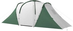 Rodinný tunelový stan Outsunny pro 4-6 osob 555x225x190 cm, voděodolný 3000 mm a skládací s 2 ložnicemi a batoh na výlet