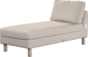 Potah na přídavný šezlong IKEA Karlstad, krátký barva šedá látka pletený vzor