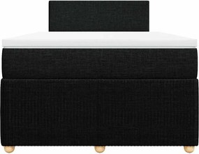 Box spring postel s matrací černá 120x190 cm textil 3287390