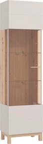 XXXLutz VITRÍNA, kašmírová, dub artisan, 51,5/191,5/35 cm Hom`in - Kredence a vitríny - 000834014203