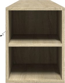 Nástěnná TV skříňka s LED dub sonoma 180 x 31 x 39,5 cm 3307956
