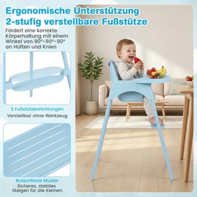 Costway 4-in-1 rozkládací jídelní židlička pro miminka Dětská