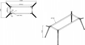 Jednací kancelářský stůl PRIMO ALFA, 160x80 cm, šedostříbrná podnož, bílá