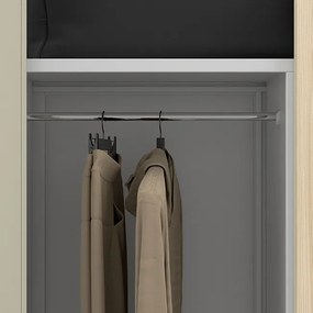 Víceúčelová kovová skříň bílá / dub sonoma, 900x1850x450 mm: DAWID Eco Design