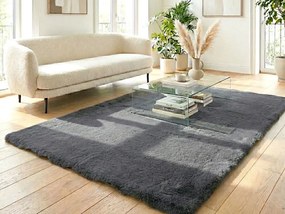 TZ Tmavě šedý obdélníkový koberec Rabbit Rozměr: 60x120 cm