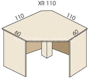 Psací stůl rohový JIM 5 XR 110