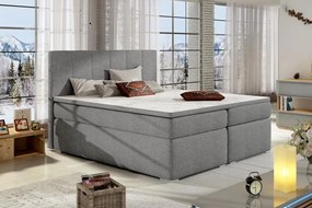 ZETKA BOLERO 180x200 moderní boxspring postel s úložným prostorem šedá 180 x 117 x 205 cm