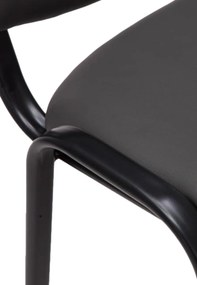 Konferenční židle Ken umělá kůže – šedá