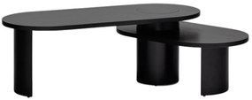 OnaDnes -20% Černý dřevěný konferenční stolek Teulat Nori 120 x 85 cm