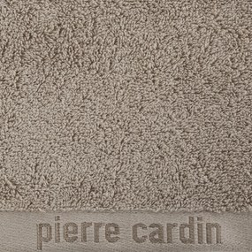 BAVLNĚNÝ RUČNÍK PIERRE CARDIN EVI 70X140 CM TMAVĚBÉŽOVÁ