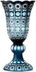 Váza Petra, barva azurová, výška 430 mm