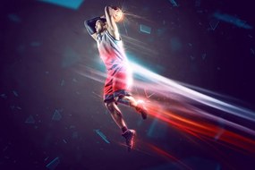 Fototapeta Zátěž Basketbalového Hráče Samolepící tapety 254x184