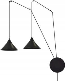 Závěsná Lampa Emibig 2xE27 60W Abramo 2 Black