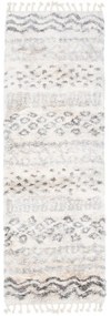 Kusový koberec shaggy Alsea krémový atyp 70x250cm