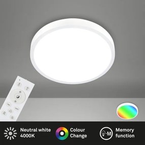 Briloner 3709-016 - LED RGBW Stm. stropní svítidlo LED/22W/230V bílá + DO