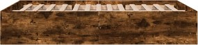 Rám postele kouřový dub 120 x 200 cm kompozitní dřevo 3281025
