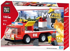 Stavebnice blocki myfirebrigade fire engine with tow hook