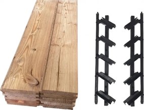 SAMKIT SET - modřínové desky + samkit 1200 mm x 500 mm