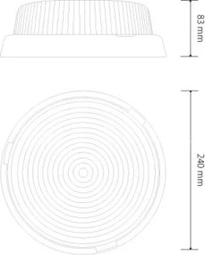 Stropní LED svítidlo Panlux Gentleman teplá bílá 3000K PN31100011