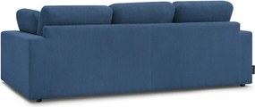 Modrá manšestrová pohovka 250 cm Belair – Bobochic Paris