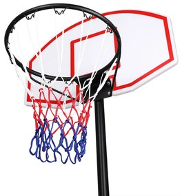 Deuba Basketbalový koš s kolečky - 179-209 cm