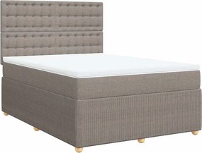Box spring postel s matrací taupe 140x190 cm textil 3292069