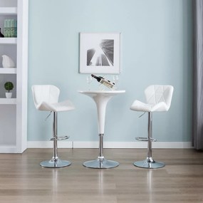 vidaXL Barové stoličky 2 ks umělá kůže [249681] Barva: Bílá