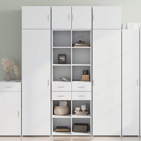 Skříň highboard bílá 70 x 42,5 x 185 cm kompozitní dřevo 3281462