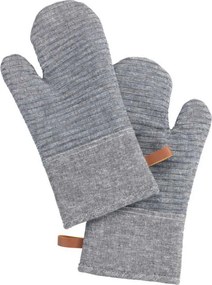 Kuchyňské chňapky ADA STRIPES, 2 ks, šedé, bavlněné, WENKO