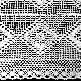 EUROFIRANY AŽUROVÝ UBRUS OLIVIA 85X85 CM BÍLÝ