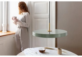 Světle zelené LED závěsné svítidlo s kovovým stínidlem ø 43 cm Asteria – UMAGE
