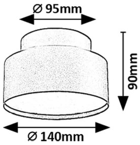 Rabalux 71325 - LED Stropní svítidlo OVIDIA LED/24W/230V 3000K bílá