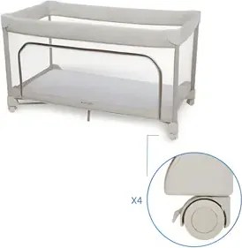 Maxi-Cosi Merlin Elegance Beige / Cestovní postýlka / 120×60 cm / Flas