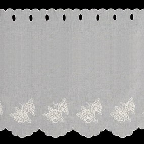 KRÁTKÁ ZÁCLONA NA POUTKÁCH ELSIE 145X70 CM KVĚTY
