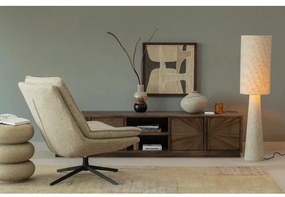 Béžová stojací lampa s textilním stínidlem (výška 187 cm) Loft – WOOOD