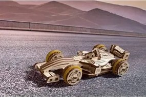 Ugears 3D dřevěné mechanické puzzle Compact Racer / 90 dílků / Obtížno