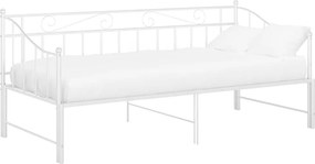 Rám vysouvací postele/pohovky bílý kov 90 x 200 cm 324777