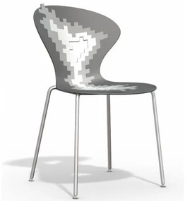 Gaber Plastová židle BIG BANG Barva kostry bílá kostra Barva plastu Gaber šedá - sv.šedá - bílá