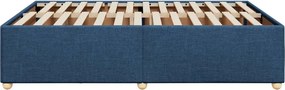 Rám postele bez matrace modrý 140 x 200 cm textil 3284742