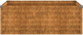 Vyvýšený záhon 100 x 50 x 36 cm cortenová ocel 151975