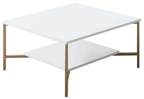 Konferenční stolek Gold Line White